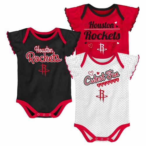 NWOT Houston Rockets Girls Infant Baby (0-3M,3-6M) Bodysuit Romper ...