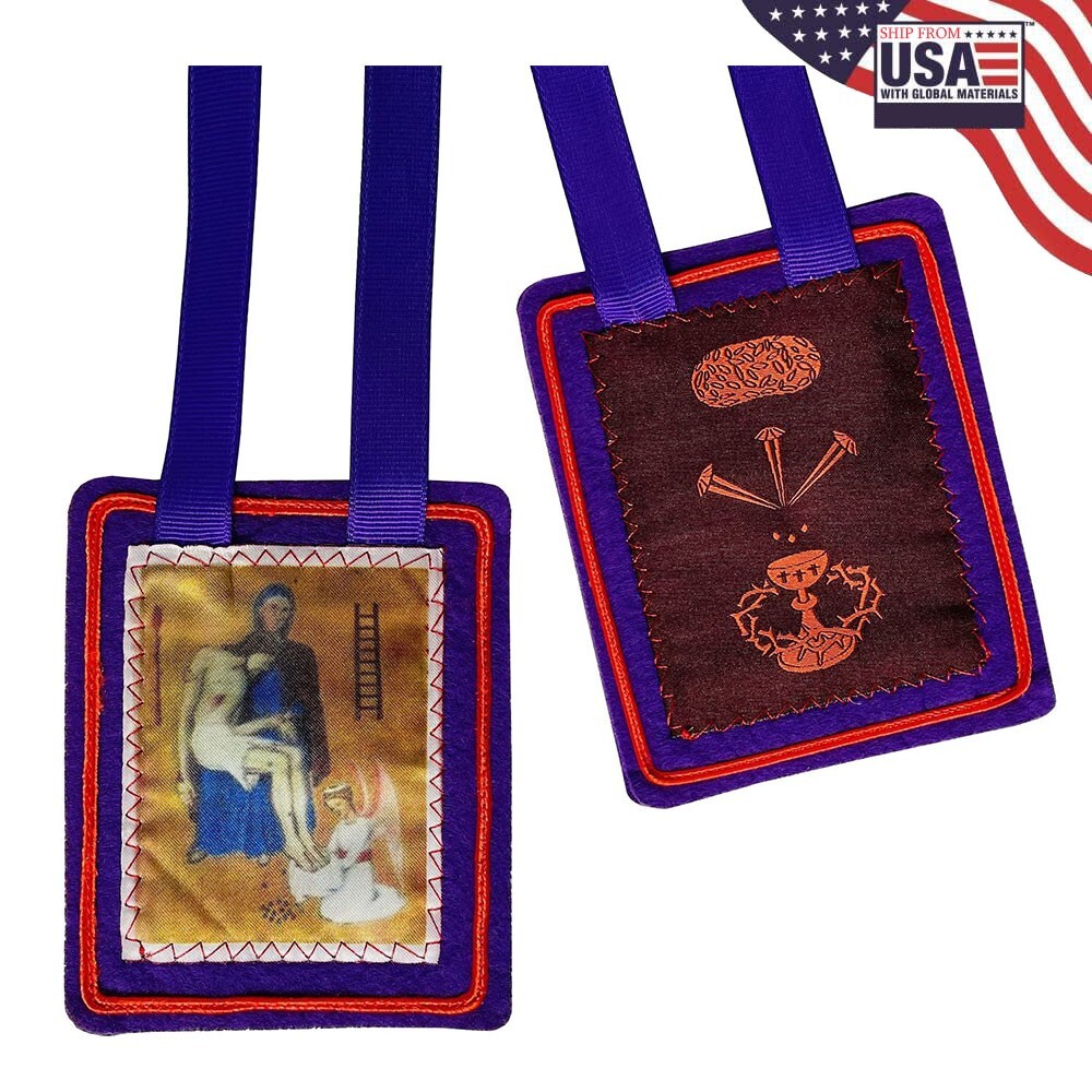 Scapulars Catholic,Purple Scapular of Benediction and Protection ...