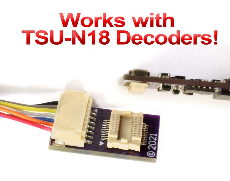 Soundtraxx ~ New 2024 ~ JST-Next18 DCC Decoder Adapter Kit ~ 810163 | eBay