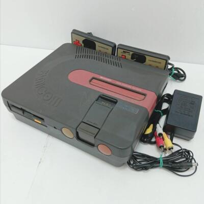 Sharp Twin Famicom Console System AN-500B Black Good Tested Condition ...