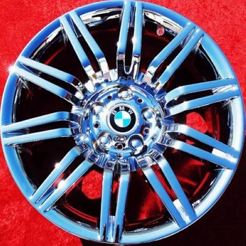 EXCHANGE SET OF 4 CHROME 19" BMW 550I SPORT STYLE 172 E60 OEM WHEELS ...