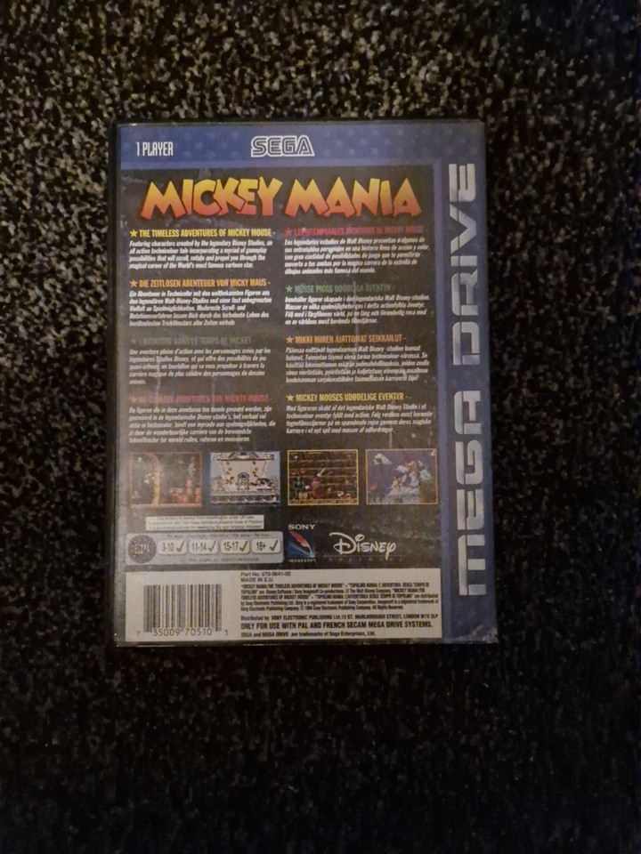 Mickey Mania, Sega Megadrive, PAL UK, Very Good Condition, Complete ...