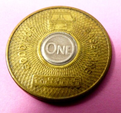 Vintage LA Los Angeles CA Base Fare Bus Coin Token | eBay
