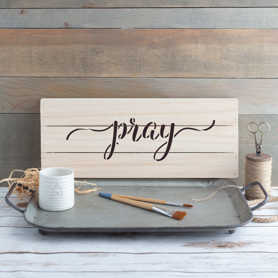 Pray Stencil - Durable & Reusable Mylar Stencils | eBay