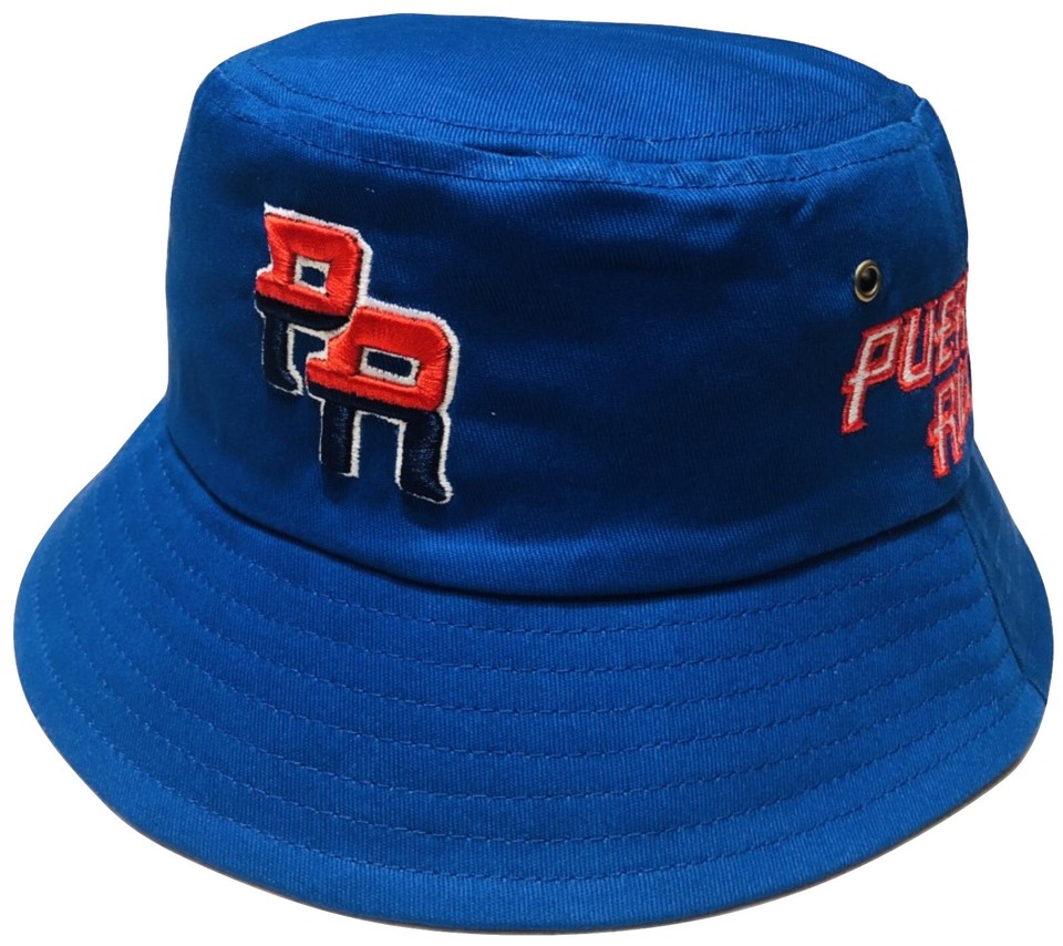 Puerto Rico Bucket Hat Embroidered PR HAT CAP 100% cotton Size S/M ~ L ...