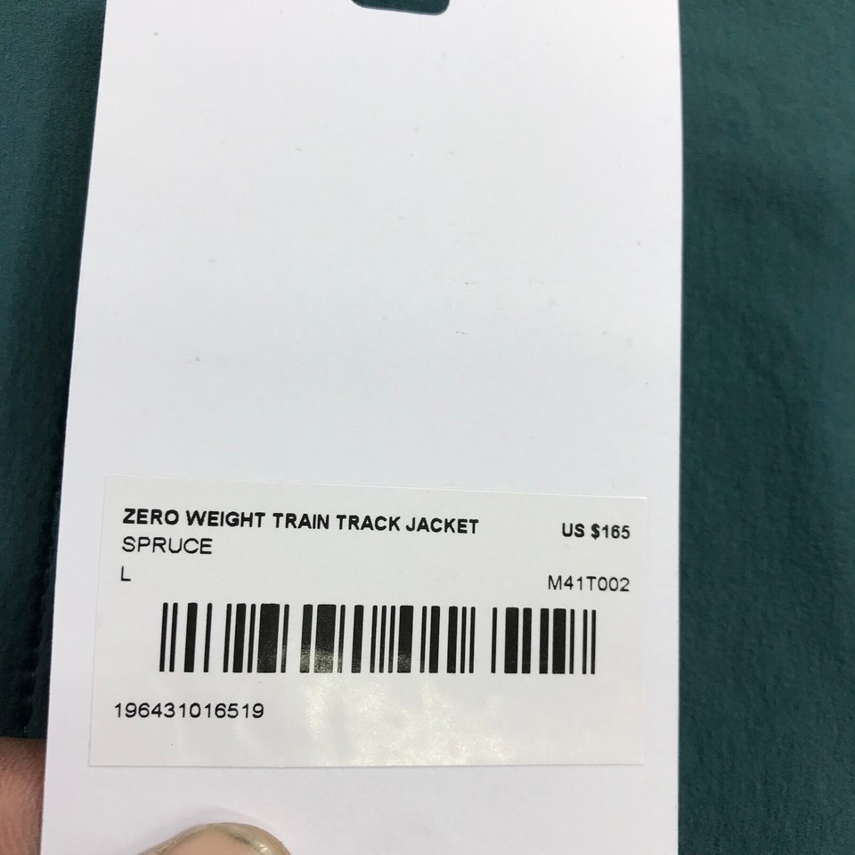 BRADY BRAND Jacket Mens Large Zero Train Track Jacket Spruce ...