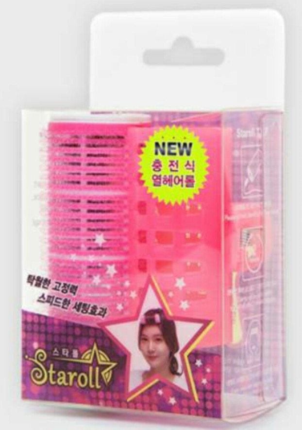 STAR ROLL Portable USB Rechargable Thermo Hair Roll DIY Quick Volume Up ...