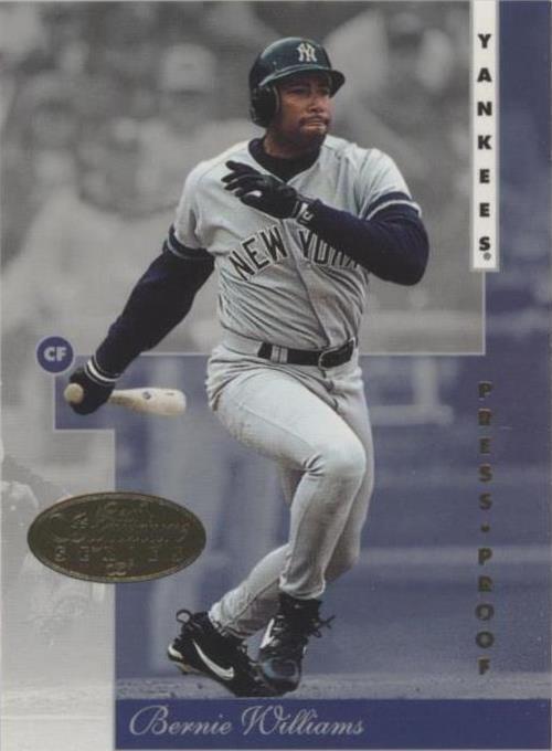 1996 Leaf Signature Series - Bernie Williams #17 Press Proof Gold for ...
