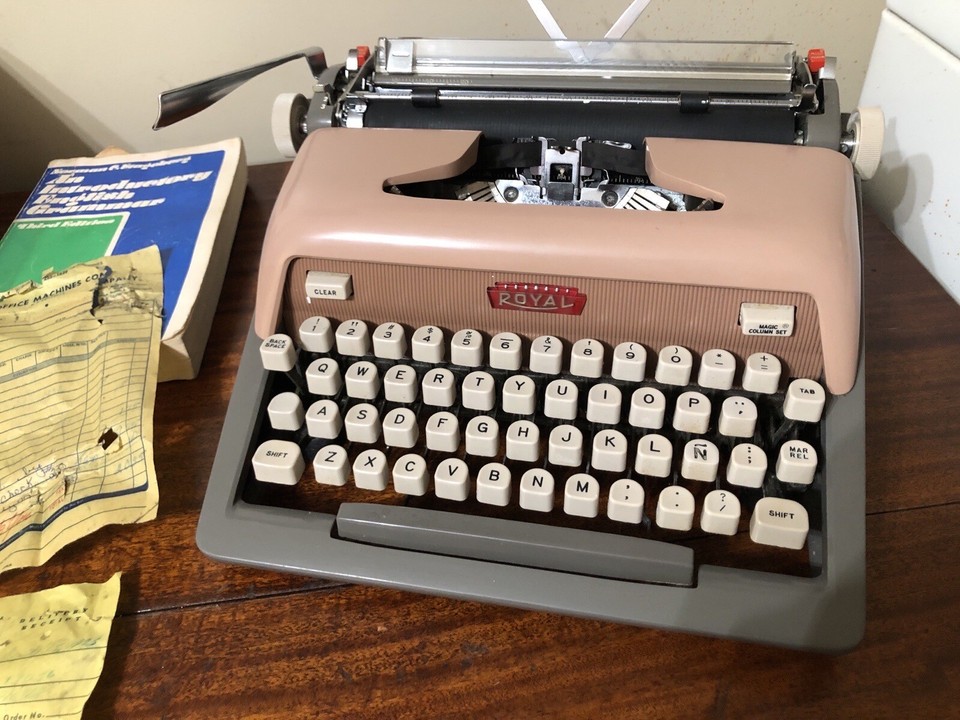 vintage Royal Typewriter With Original Receipt | eBay