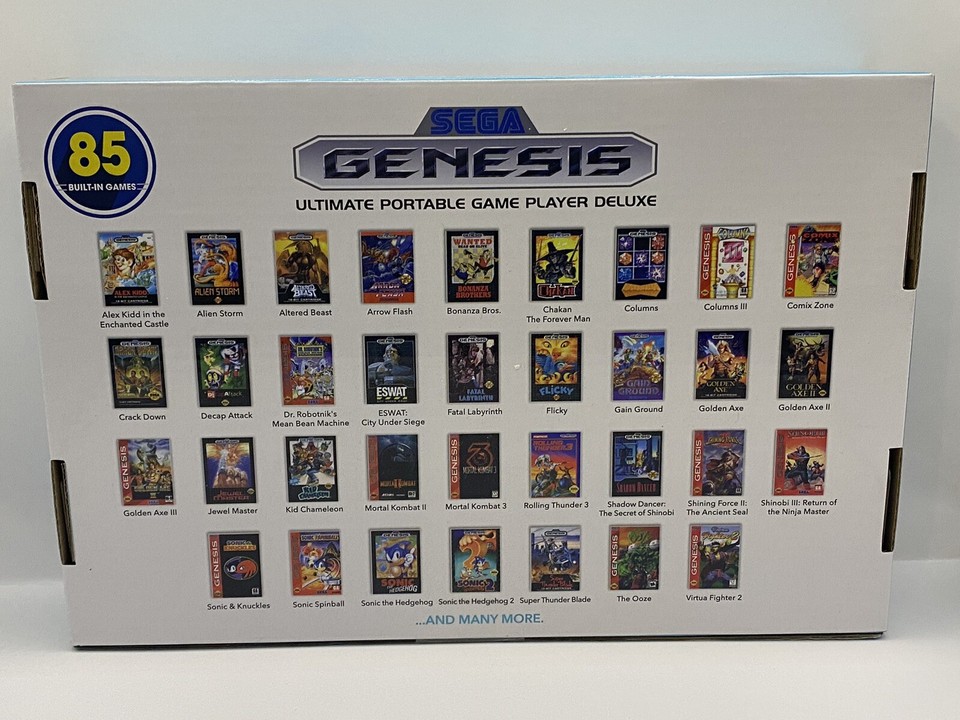 SEGA Genesis Ultimate Portable Game Player Deluxe 85 Games NEW + SEALED ...
