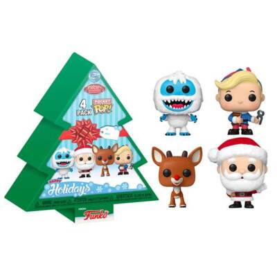 Rudolph - Tree Holiday Pocket Pop! Vinyl Figures - Box Set of 4 NEW ...