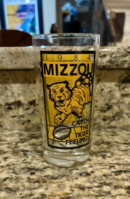 Missouri Tigers MIZZOU 1984 Football Schedule Glass EUC | eBay