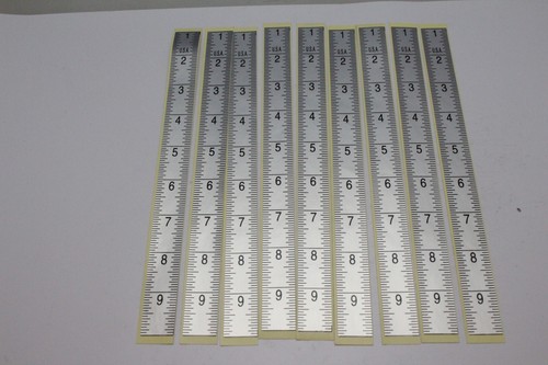 9" Silver Self Adhesive Ruler Sticker - SHIPS FROM THE USA! | eBay