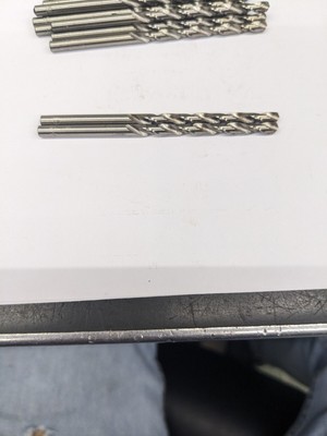 2 Jobber Length Drills Short Flute Wire Gauge Size #26 Bright HSS 118 ...