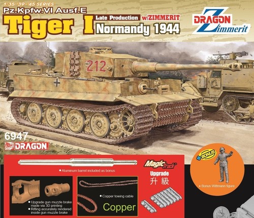 DRAGON 6947 1/35 Tiger I Late Production w/Zimmerit Normandy 1944 | eBay