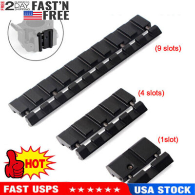 11mm to 20mm Dovetail Picatinny Rail Adapter Converter Mount Scope Base ...