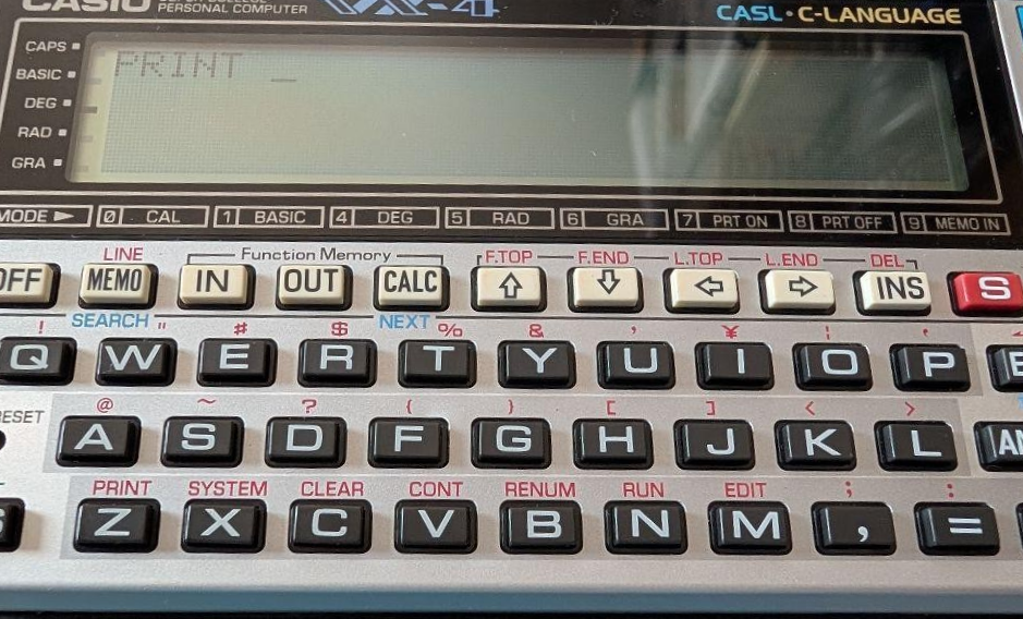 CASIO VX-4 mini Pocket Personal Computer language Calculator Tested ...