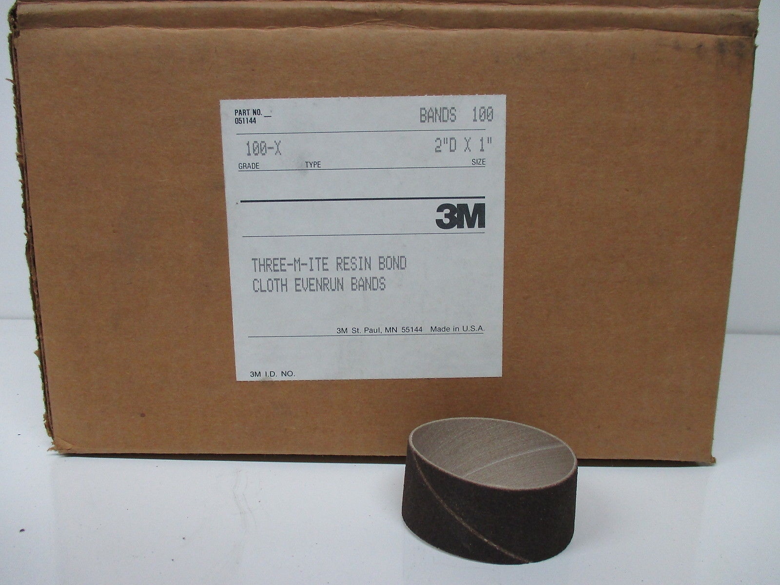 2"D X 1" THREE-M-ITE RESIN BOND CLOTH EVENRUN BANDS 100 PCS 3M 051144 ...