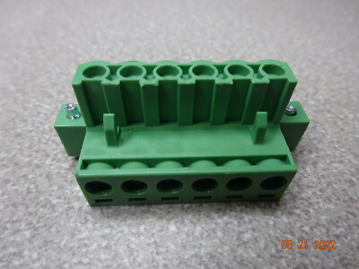 Lot of 2 Phoenix Style Female 6 Pin 5.08mm Screw Terminal Block ...