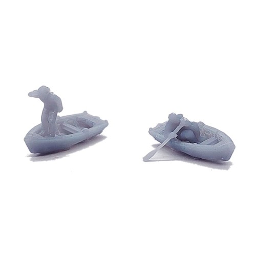 Outland Models Railway Scenery Small Wooden Boat Set with Figures 1:160 ...