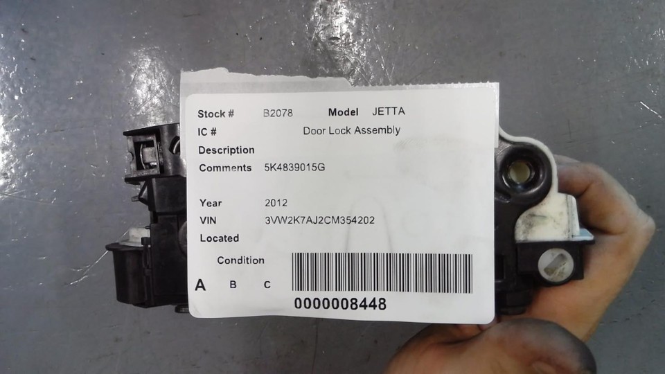 VOLKSWAGEN JETTA Door Lock Assembly 5K4 839 015 G | eBay