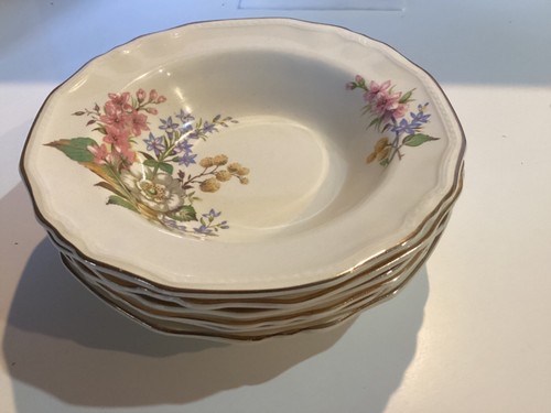 Alfred Meakin, England. Set of 6 Dessert Bowls, Floral pattern | eBay