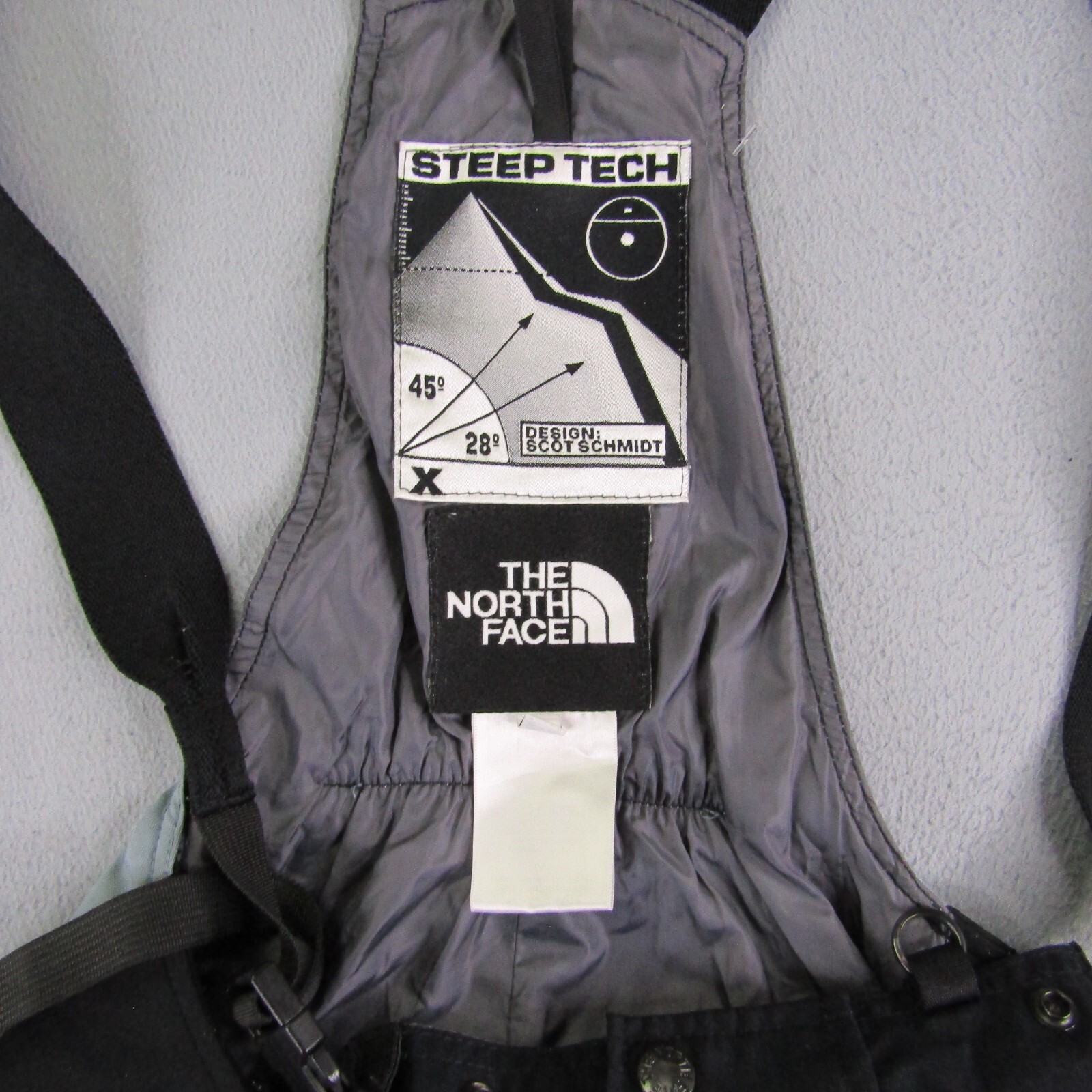 Vintage North Face Ski Bib Mens Small Purple Black Steep Tech Snowboard ...