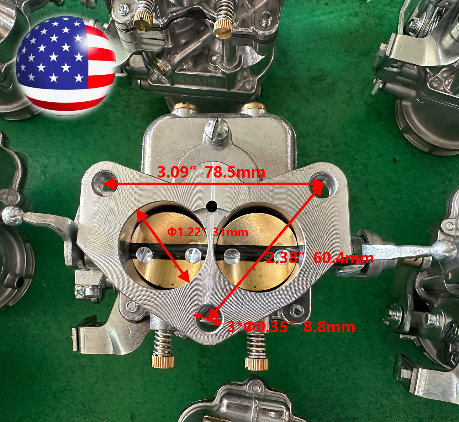 2 Barrel Carburetor for Ford 239 272 Engine V8 Flat Head 1939-1953 for ...