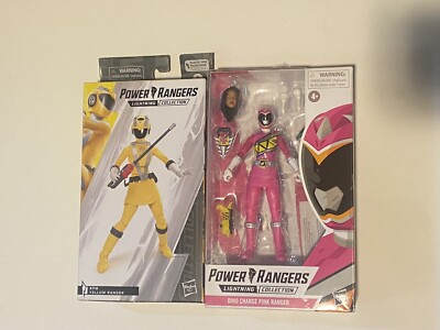 Power Rangers Lightning Collection RPM Yellow and Dino Charge Pink ...