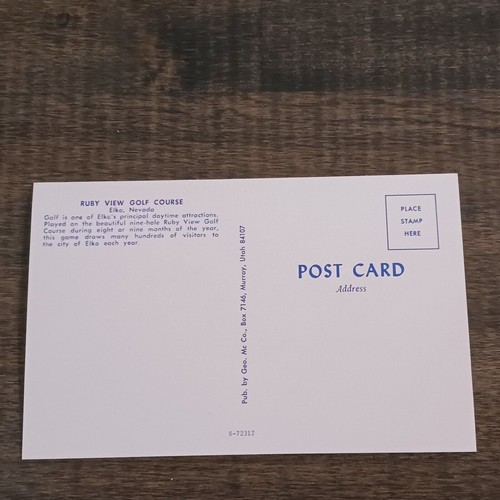 Postcard Ruby View Golf Course Elko Nevada Trees Mountains Unposted | eBay