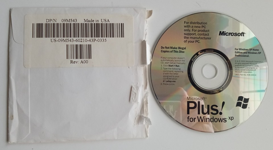 Dell Microsoft Plus for Windows XP CD-ROM. Free Shipping! | eBay