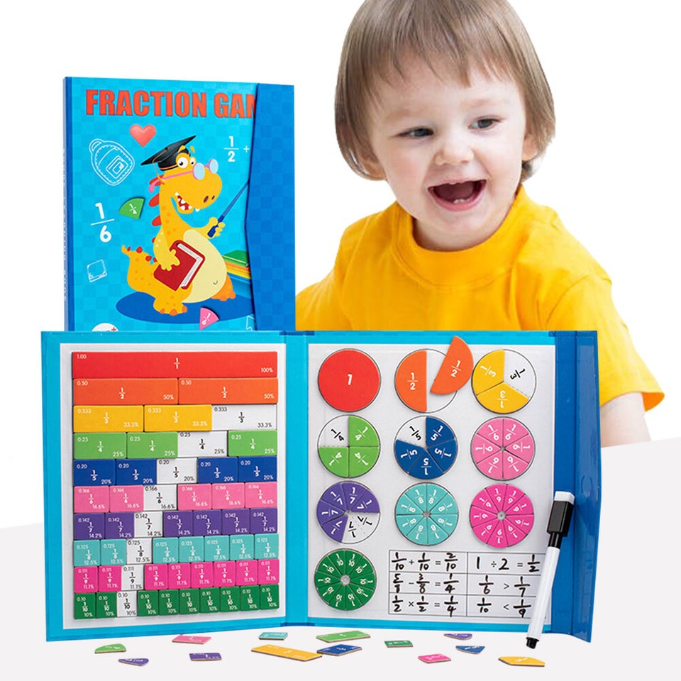 Magnetic Rainbow Fraction Tiles Circles Math Manipulatives Math ...