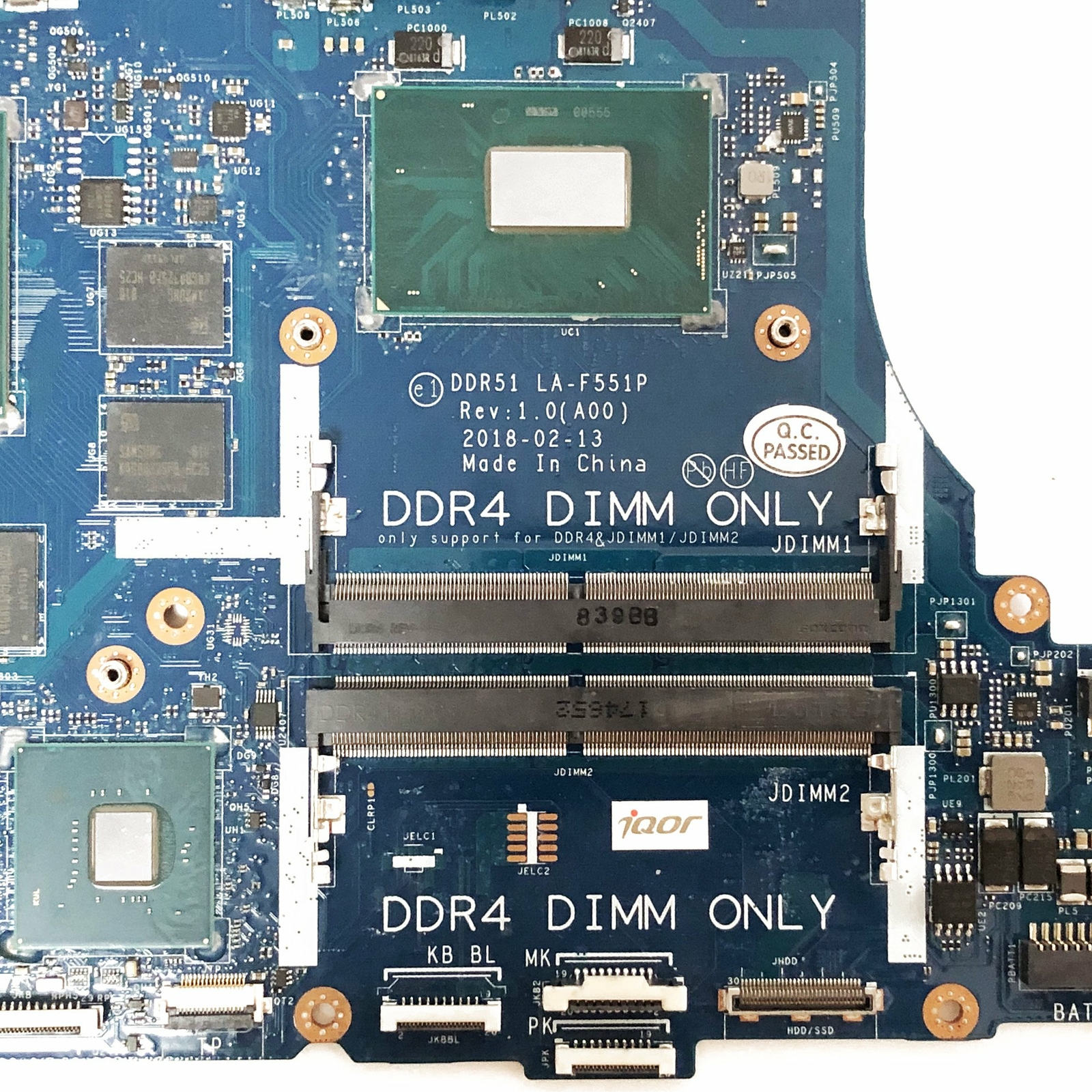 FOR DELL ALIENWARE 17 R4 MOTHERBOARD LA-F551P i7-8750H 4.1GHz GTX1070 ...