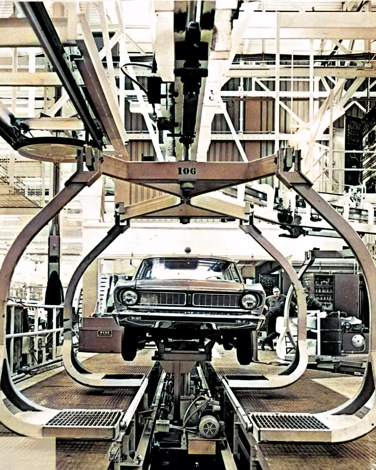 1966 FORD FALCON Factory Assembly Line Classic Car Vintage Picture ...