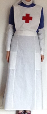 VAD Uniform Style Nurse Handmade WW1 WWI Historical Costume Apron ...