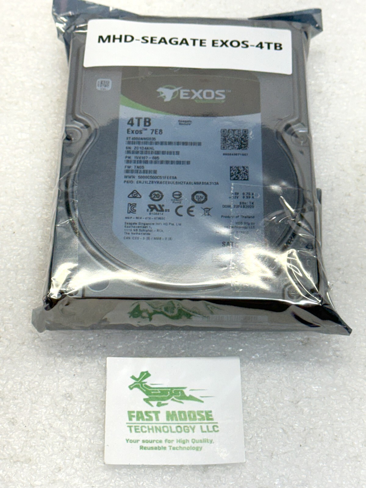 SEAGATE EXOS 7E8 4TB ST4000NM0035 1V4107-005 HDD 3.5" HARD DRIVE | eBay