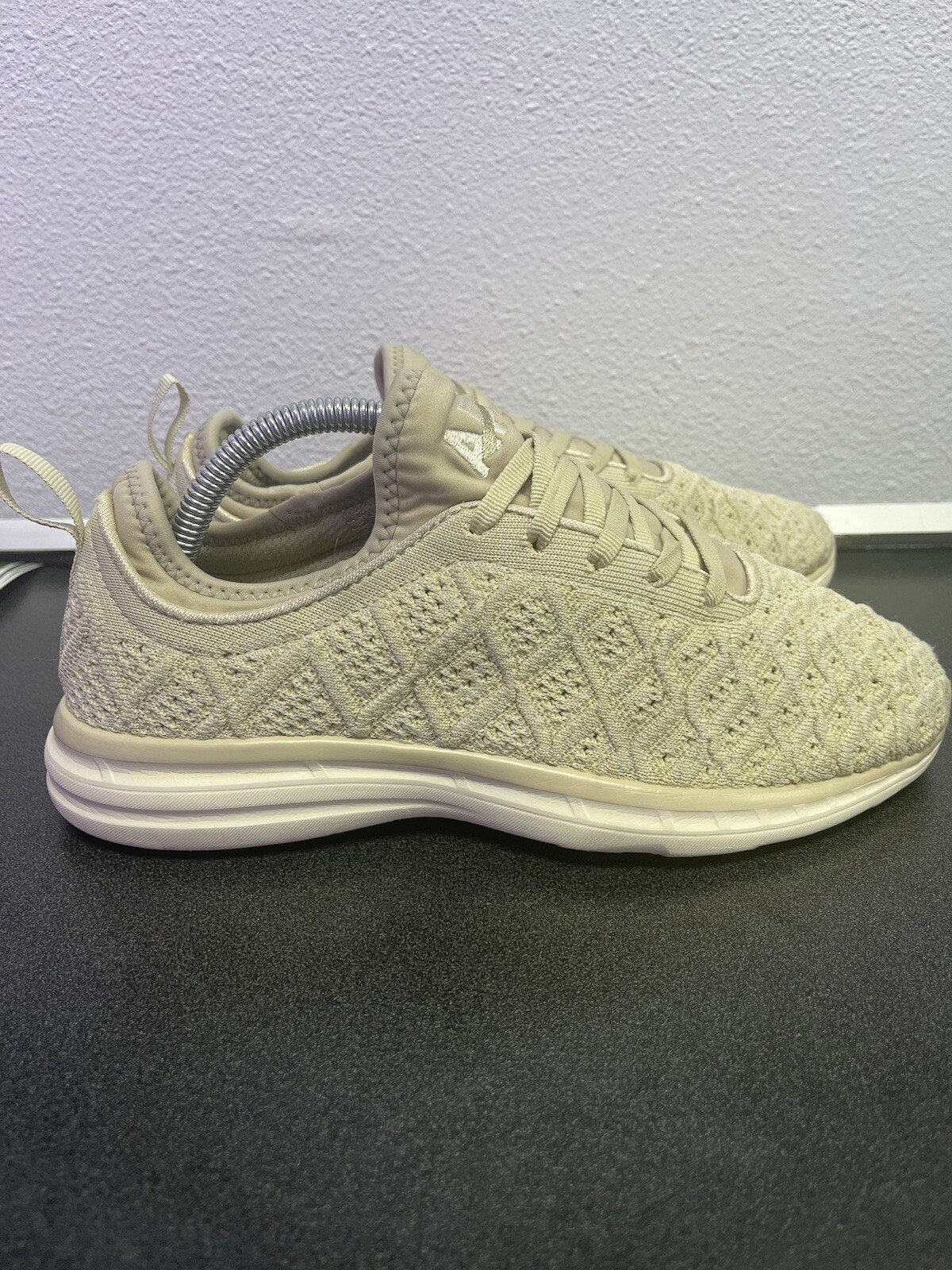 APL techloom phantom yellow knit tennis shoes sneakers womens size 9 | eBay