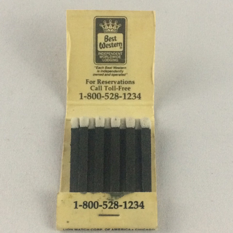 Vintage Best Western Matchbook Independent Worldwide Lodging Travel ...