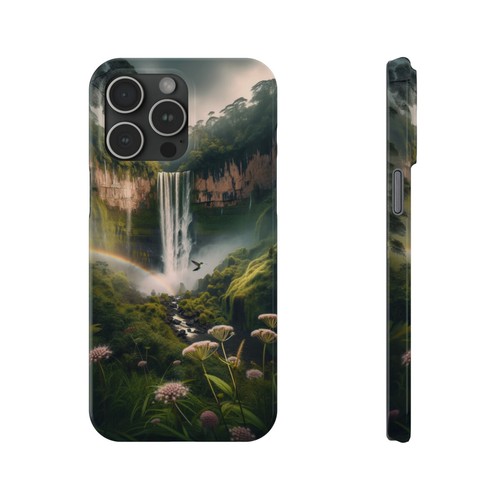 Mystical Waterfall Haven Slim Phone Cases | eBay