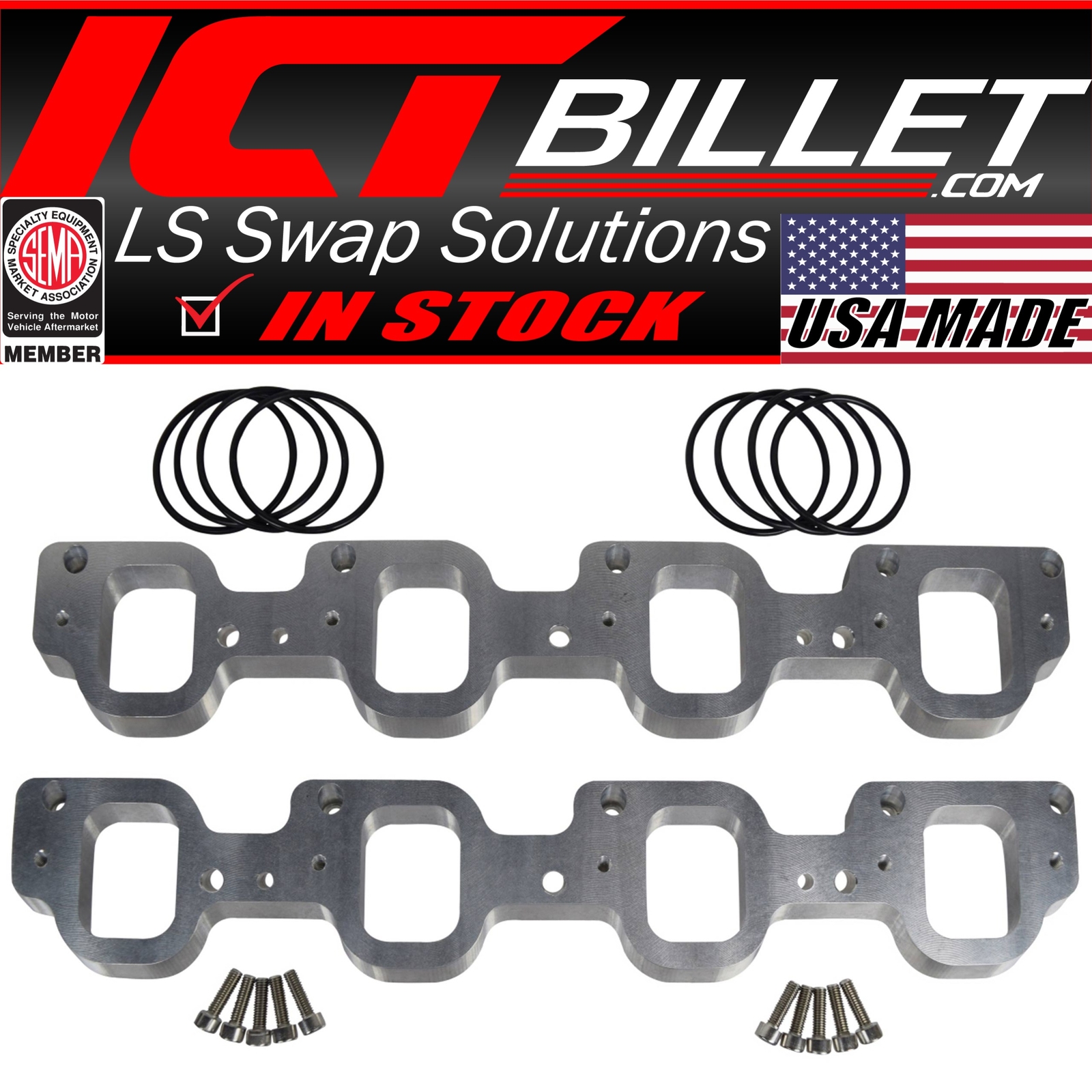 Gen 5 LT4 Cylinder Head to LT1 Intake Adapter Plates Intake Manifold ...