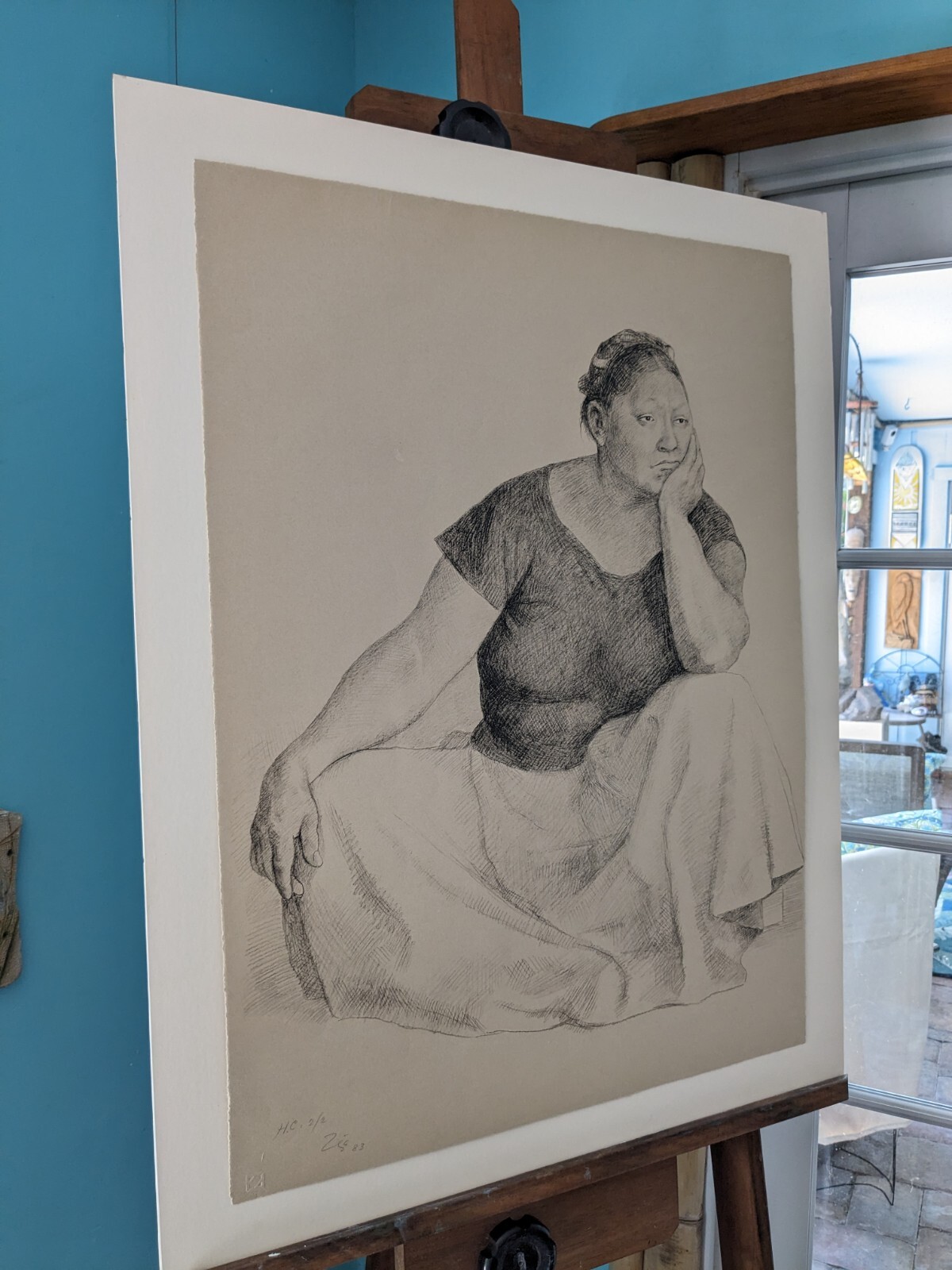 Zuniga, Francisco, Rosa Sentada, 1983, Litho, Proof ed, 2/2 HC, Blind ...