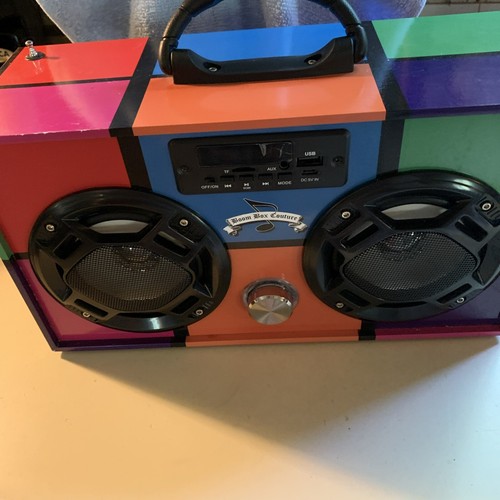 Boom Box Couture Retro 90's Wireless Boombox (BB-Retro) Multi Color 13 ...