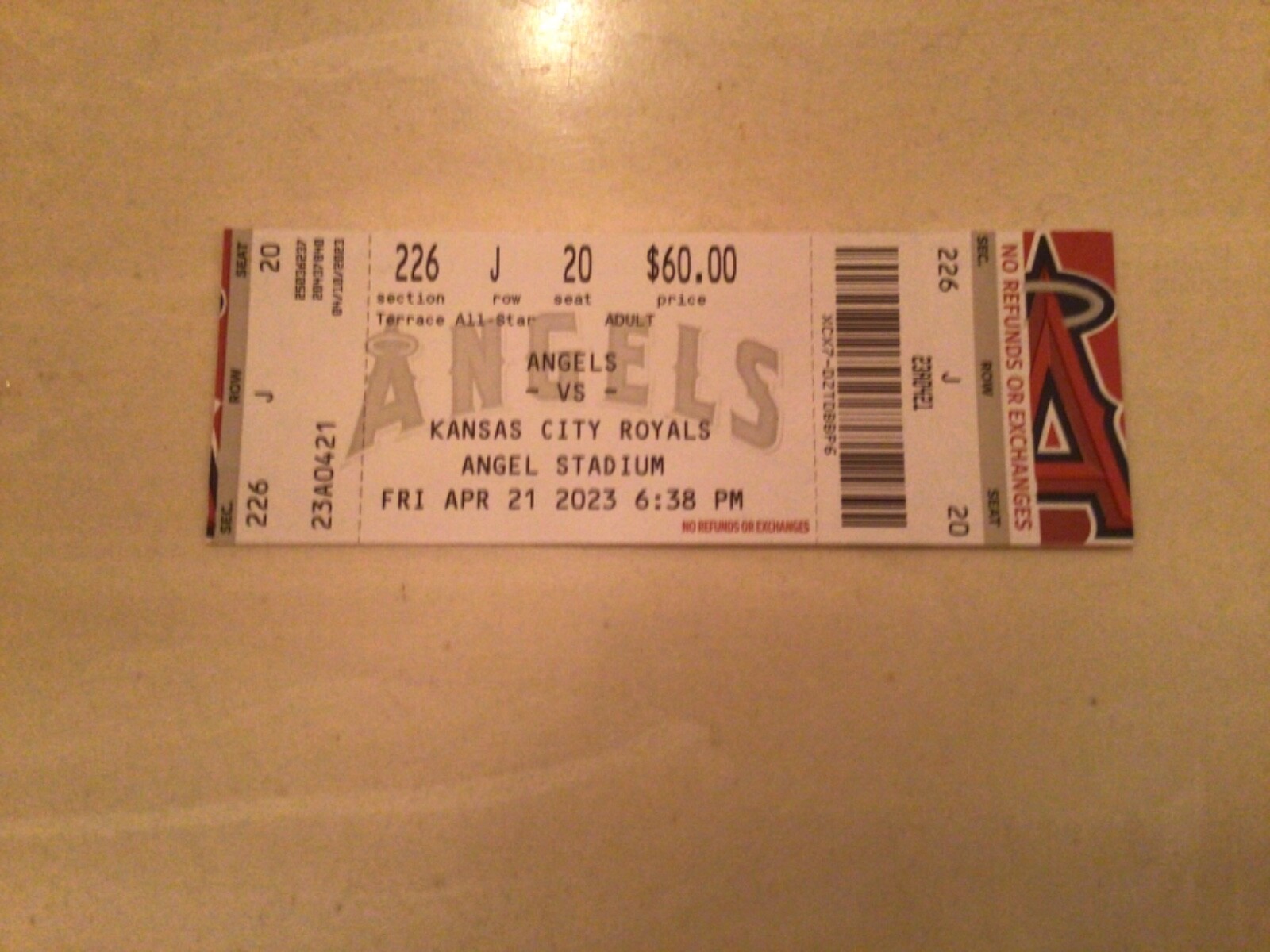 SHOHEI OHTANI 4/21/2023 LOS ANGELES ANGELS TICKET STUB 11 STRIKE OUTS 3 ...