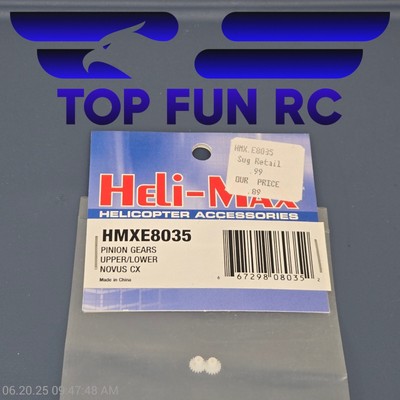 Heli-Max HMXE8035 Pinion Gears Upper & Lower Novus CX | eBay