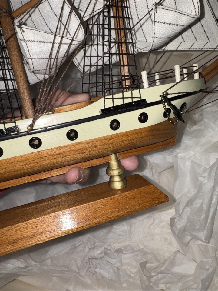 Vintage Gorch Fock Wooden Ship Sail Boat German Training Ship 1933 18 ...