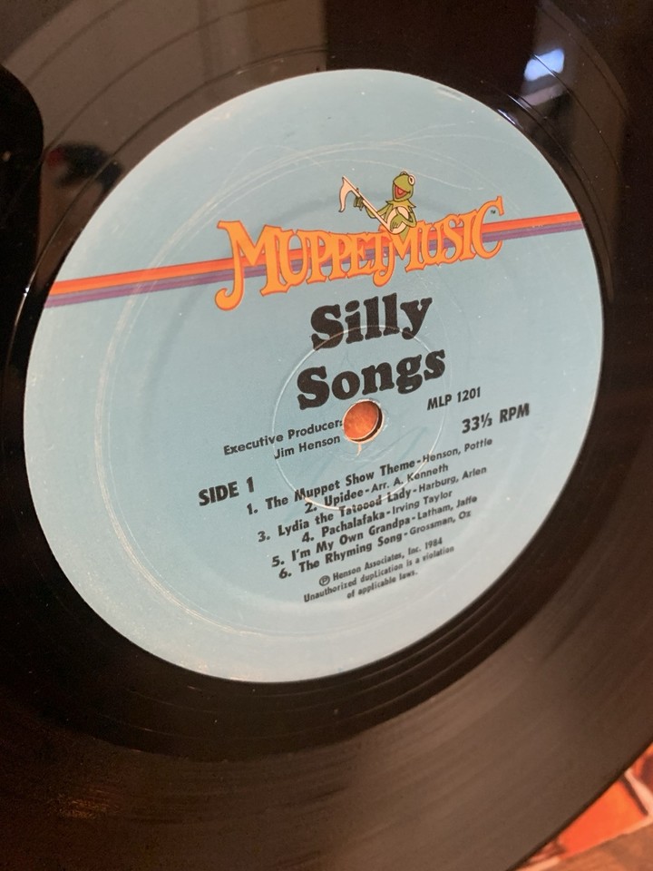 RARE! Muppets - Silly Songs (1984) Vinyl LP-Jim Henson 1st Press ...