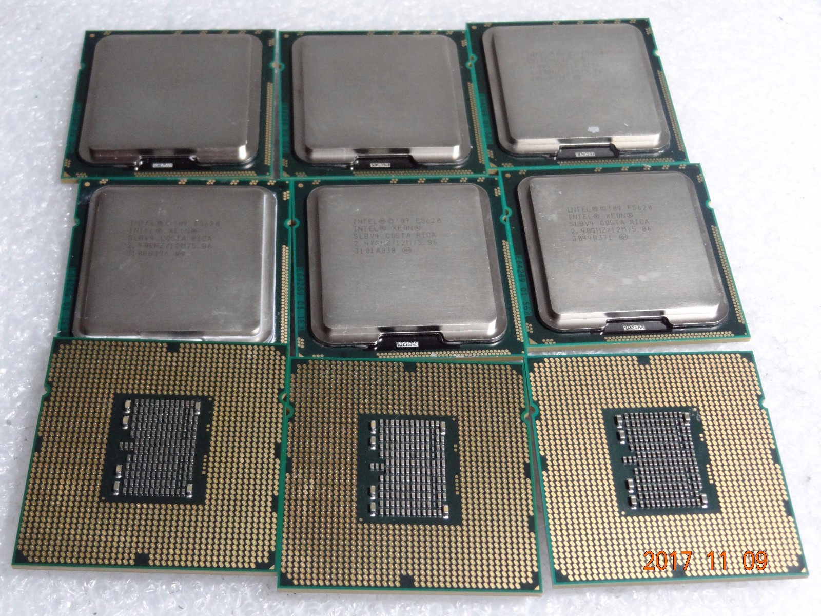 Intel Xeon E5620 Quad Core CPU 2.40GHz 12M SLBV4 LGA1366 (Lot of 9) # ...
