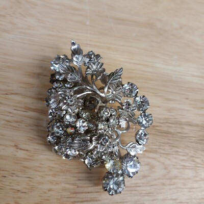 Beautiful Vintage Rhinestone Brooch Pin. Prom Wedding Formal Occasion ...