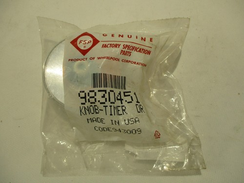 NEW GENUINE OEM WHIRLPOOL 9830451 DRYER TIMER KNOB ASSEMBLY | eBay