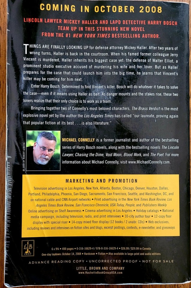 Mickey Haller Ser.: The Brass Verdict by Michael Connelly (2008 ...